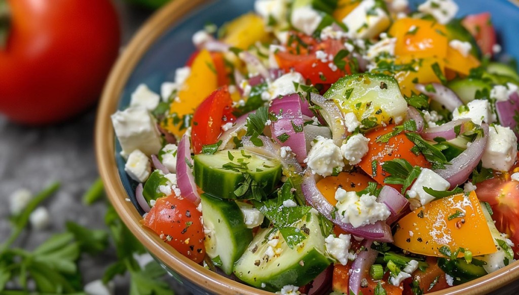 Classic Shopska Salad Recipe - Organically Blissful