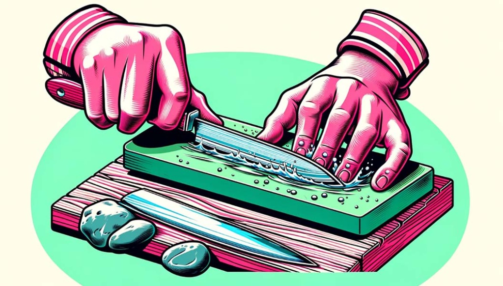 How To Sharpen A Knife With A Stone - Organically Blissful