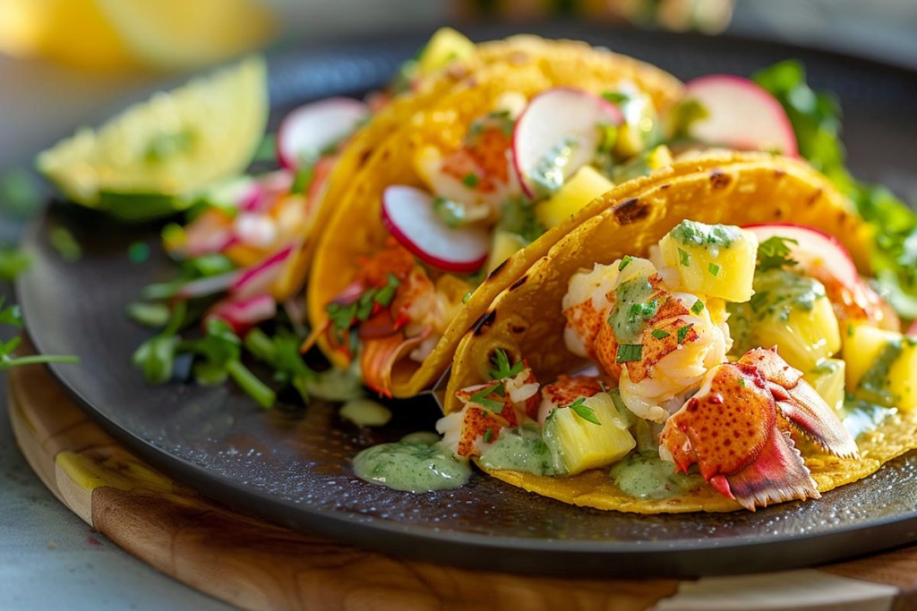 Sumptuous Tropical Lobster Taco Recipe - Organically Blissful